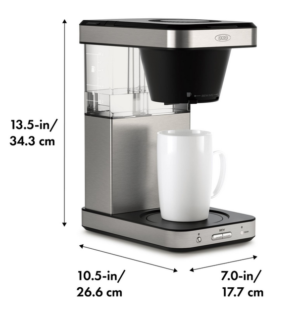 OXO 8 Cup Stainless Steel Coffee Maker - Jill's Table